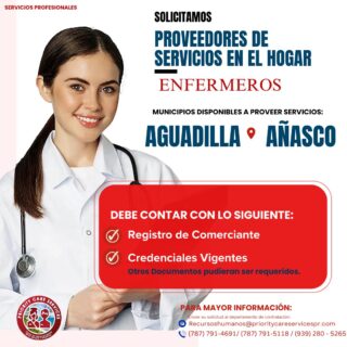 Priority Care Services Solicita Proveedores de Servicios en el Hogar ...